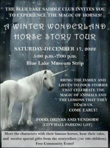 Winter Wonderland Horse Story Tour - Blue Lake Chamber of Commerce